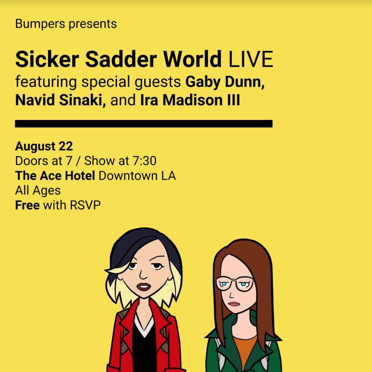 sicker sadder world – The Comedy Bureau